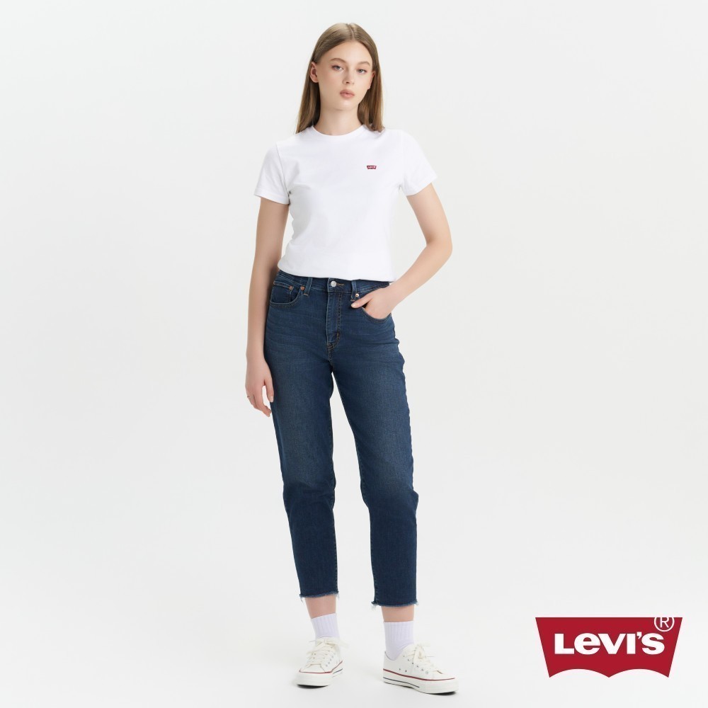 【雙12限定$1290】Levis 女款 高腰男友牛仔褲/精工深藍染水洗 85873-0105 | 蝦皮購物