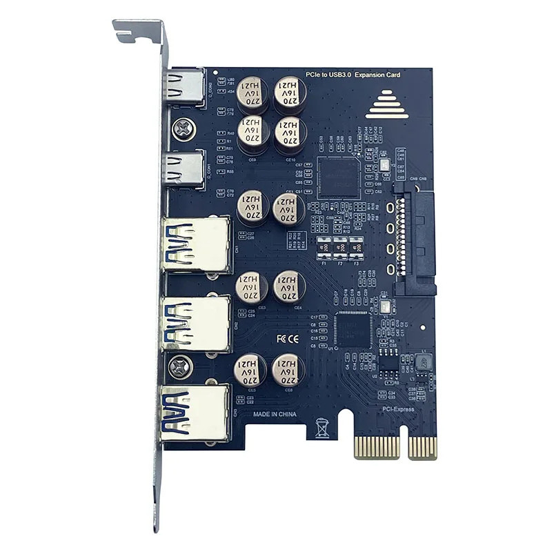 PCIe 轉 USB 3.2 Gen 1 卡 5Gbps 3 USB Type A 2 USB Type C 5 端口 | 蝦皮購物