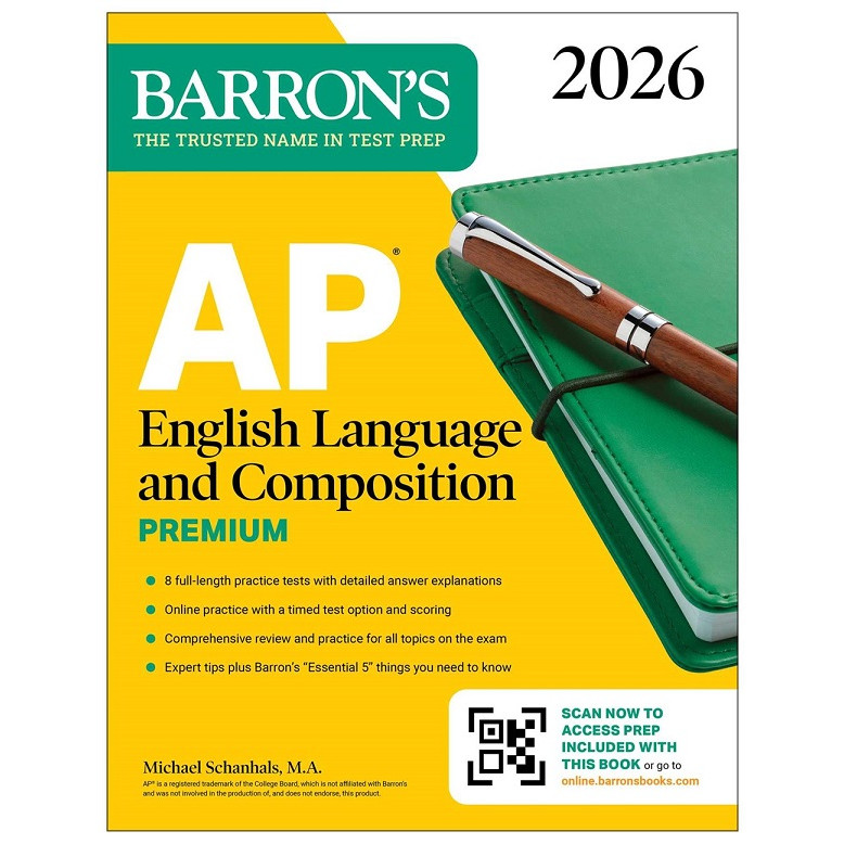 AP English Language and Composition Premium, 2026: Prep Boo/Barron's ...