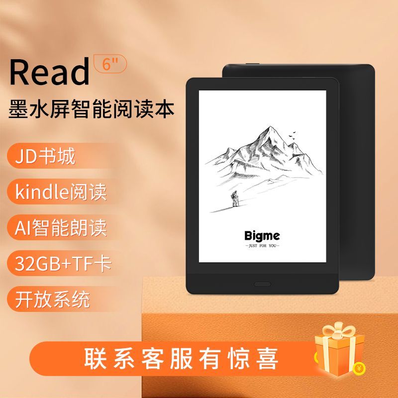 小屏純閱讀BIGME Read 6寸智能墨水屏電子書閱讀器安卓電紙書 | 蝦皮購物