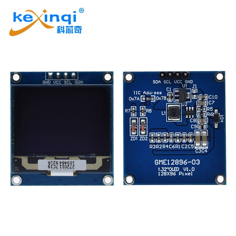 1.32寸oled White 128x96 LCD ssd1327驅動器帶灰度高清液晶模塊iic接口屏幕 | 蝦皮購物