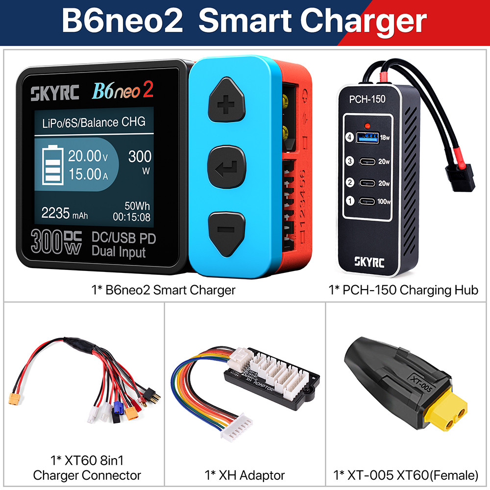 全新 SKYRC B6neo 2 智能充電器 DC 300W PD 126W 適用於 LiPo/LiFe/Lilon/L | 蝦皮購物