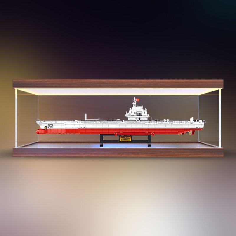 高透明亞克力展示盒適用M38-B1188福建艦003號航空母艦積木防塵罩 | 蝦皮購物