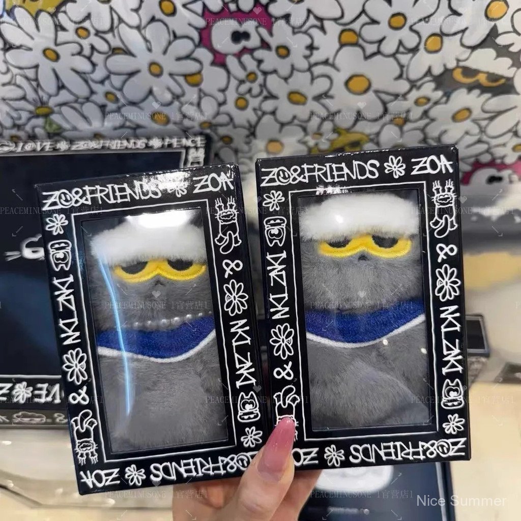 【盒裝】正品 權志龍ZOA聯名gd zoa 貓 G-DRAGON ZO&FRIENDS 毛絨鑰匙圈 ZOA 灰貓玩偶 | 蝦皮購物