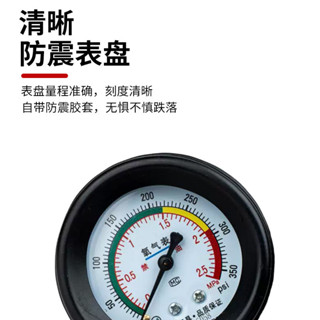 防震氧氣表YQY-08減壓器YQY-07減壓閥全銅防爆氧氣瓶壓力錶11.11 | 蝦皮購物