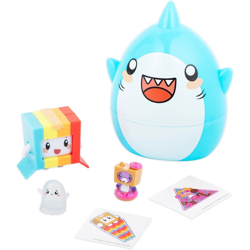 LankyBox Mystery Thicc Shark Glow Pack 全套,內有 5 個驚喜玩具,由官方授權 L | 蝦皮購物