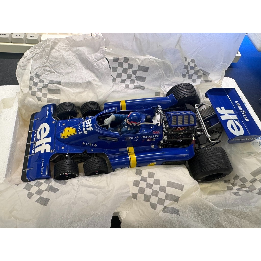 1/18 EXOTO TYRRELL 泰利爾 P34 F1 1976 雨胎 4#Depailler 原包 信封都在 車手 | 蝦皮購物