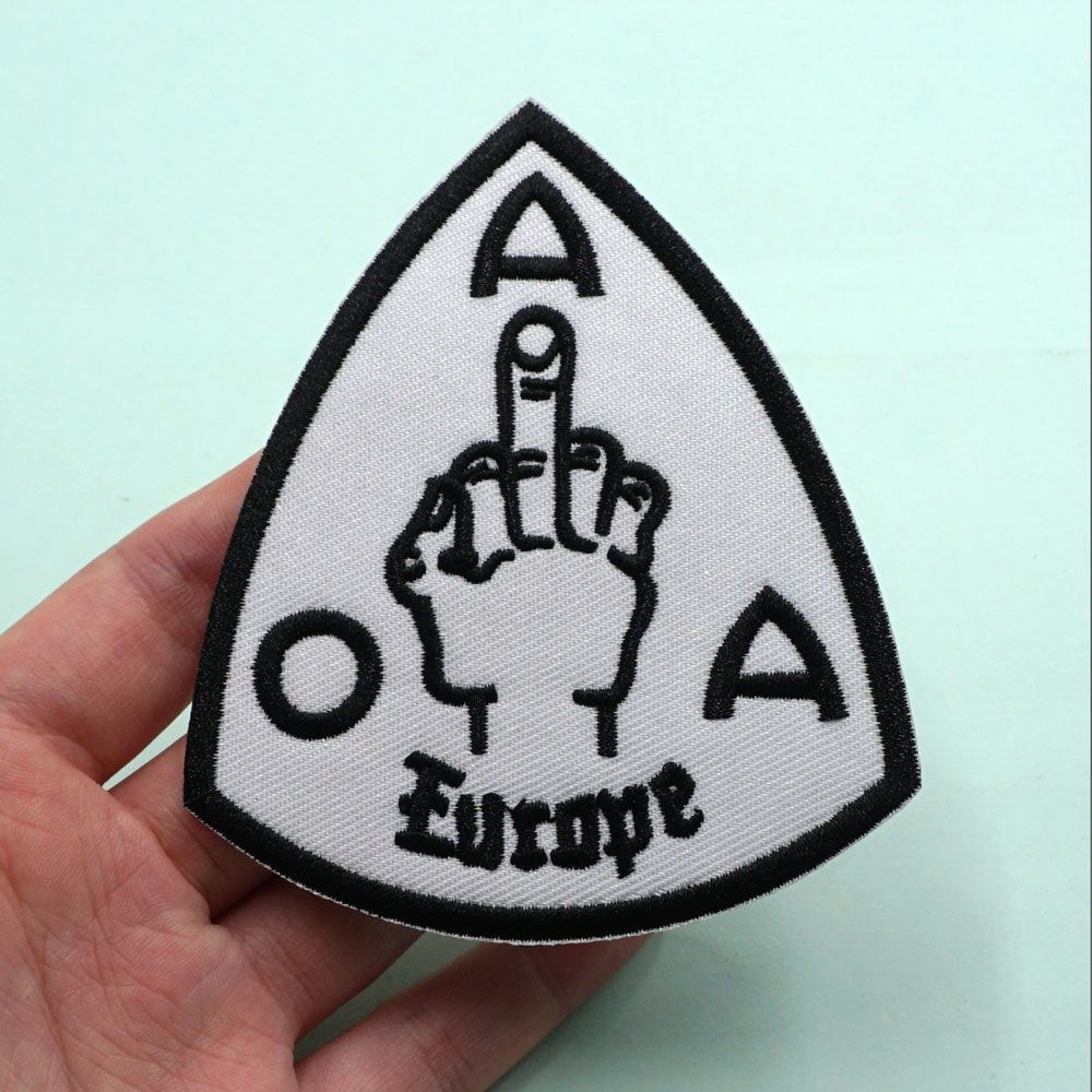 [定制魔術貼補丁] AE.Fun Middle Finger AOO EUROPE Morale Chapter 3D | 蝦皮購物