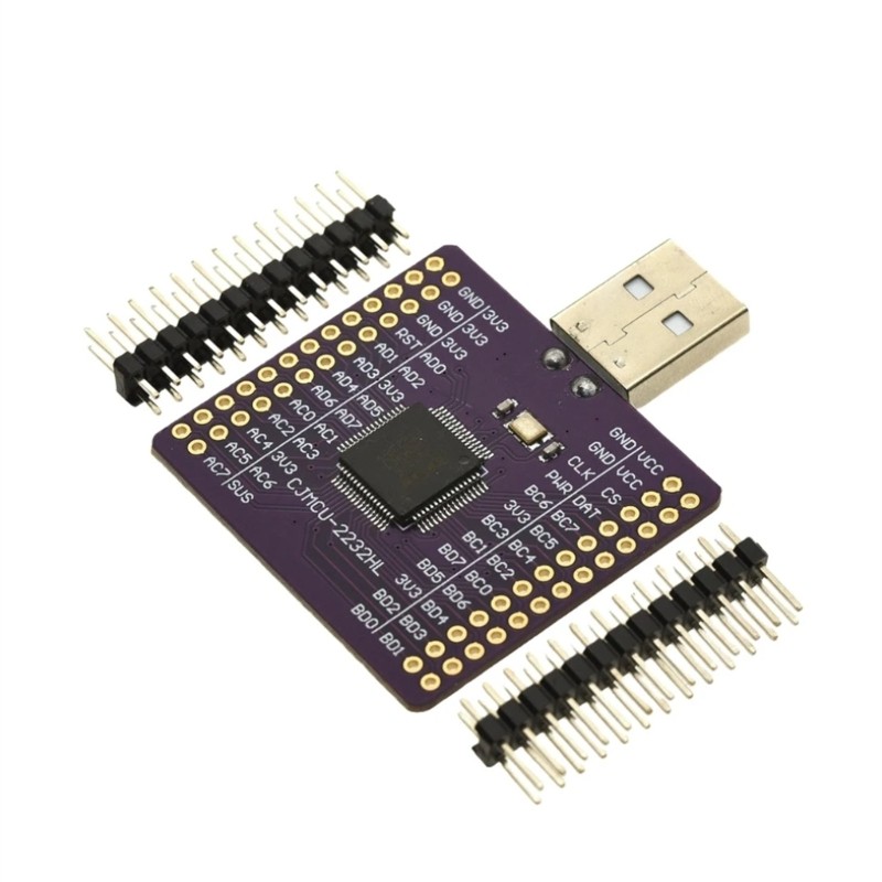 MOON MCU-2232 FT2232HL USB轉UART FIFO SPI I2C RS232轉換器模塊通訊轉接板 | 蝦皮購物