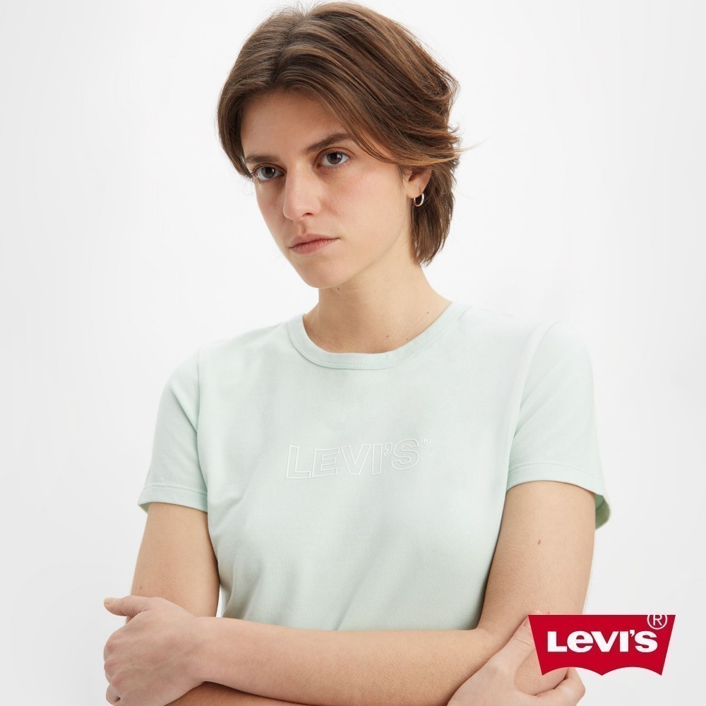 Levis Youth Sport系列 短袖彈性T恤 / 運動LOGO / 淺藍 女款 17944-0034 熱賣單品 | 蝦皮購物