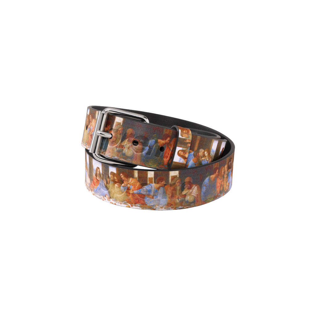 [FLOMMARKET]Supreme 25SS Last Supper Leather Belt 最後的晚餐 皮帶 棕 | 蝦皮購物