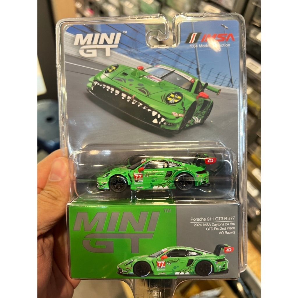 (小賈車庫) 1/64 MINI GT #889 Porsche 911 GT3 R #77 AO Racing | 蝦皮購物