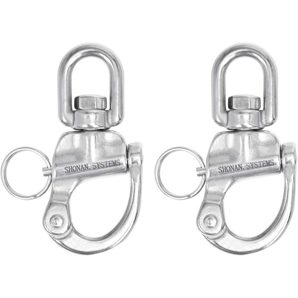 SHONAN Swivel Eye Snap Shackle, Marine Sailboat Shackles, 2 | 蝦皮購物