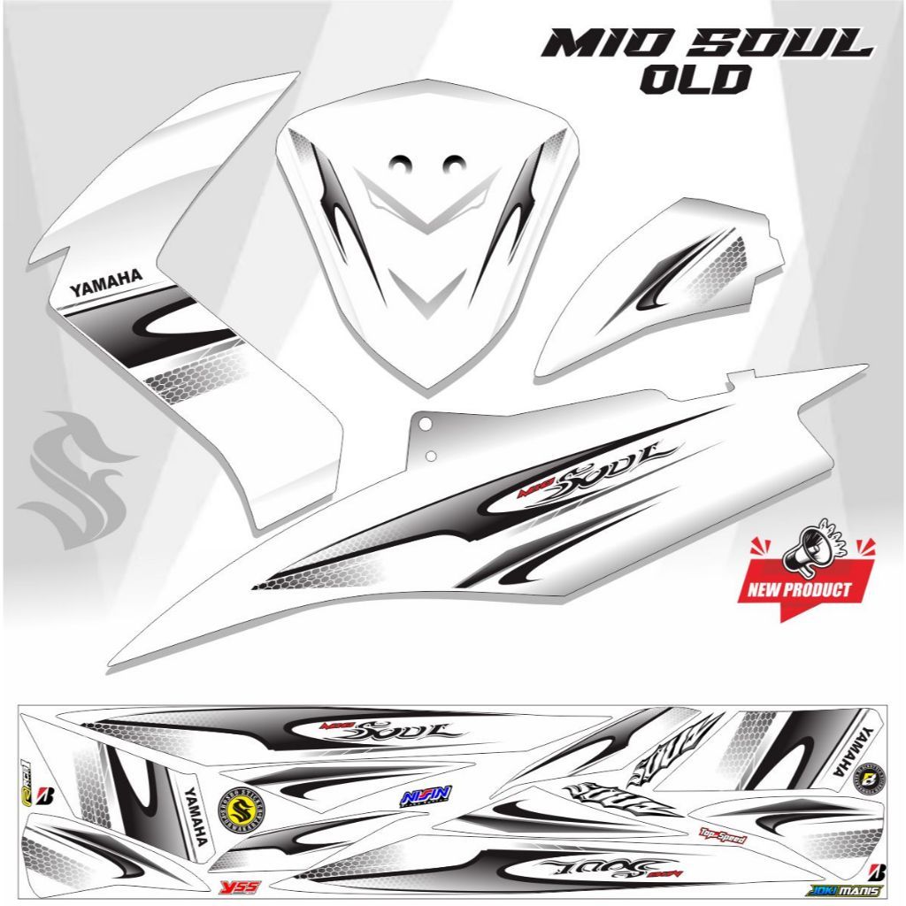 POLET 貼紙變化貼紙 MIO SOUL 舊條紋 MIO SOL | 蝦皮購物