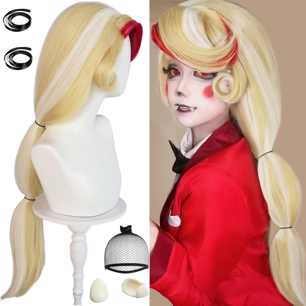 JoneTing Charlie Morningstar Wig【+Hair Cap+2 Ribbons+2 Fangs | 蝦皮購物