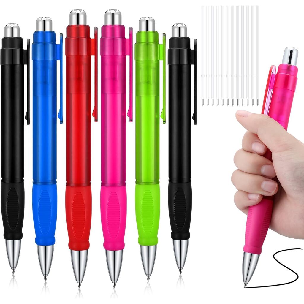 Crtiin 6 Pcs Big Fat Pens Easy Grip Giant Sized Ink Jumbo Ov | 蝦皮購物
