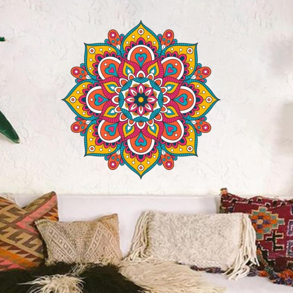KYMY Mandala Wall Sticker for Diwali, Indian Deepavali Rango | 蝦皮購物
