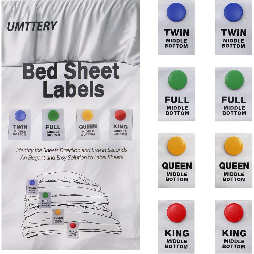 Bed Sheet Labels for Bedding,Identity The Sheets Direction a | 蝦皮購物