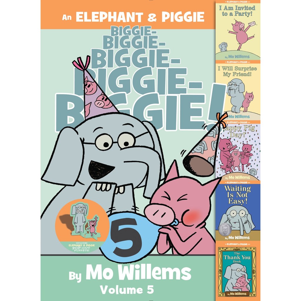 An Elephant and Piggie Biggie! Volume 5 (附紙偶)(精裝)/Mo Willems An ...