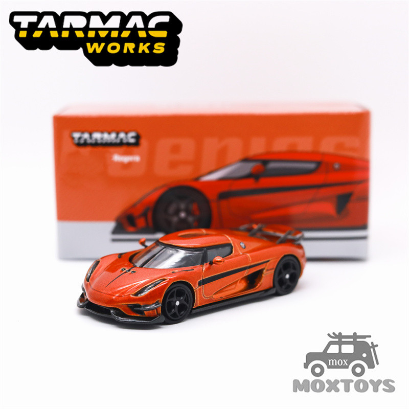 Tarmac Works 1:64 Regera Orange 金屬黑條紋壓鑄模型車 | 蝦皮購物