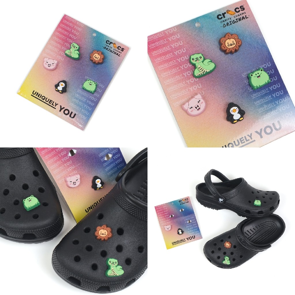 Crocs 鞋扣 任選 5入組 迪士尼 公主 米奇 米妮 佩佩豬 鋼彈 寶可夢 皮克斯 超人 卡駱馳 洞洞鞋 [ACS] | 蝦皮購物