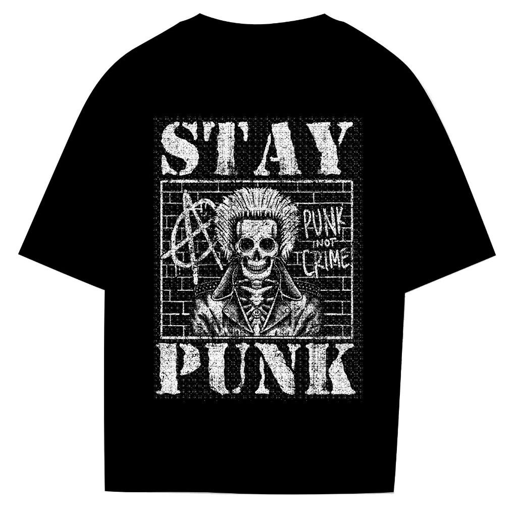 朋克搖滾樂隊男士 T 恤 Stay Punk RUB639 BF 男士襯衫 | 蝦皮購物