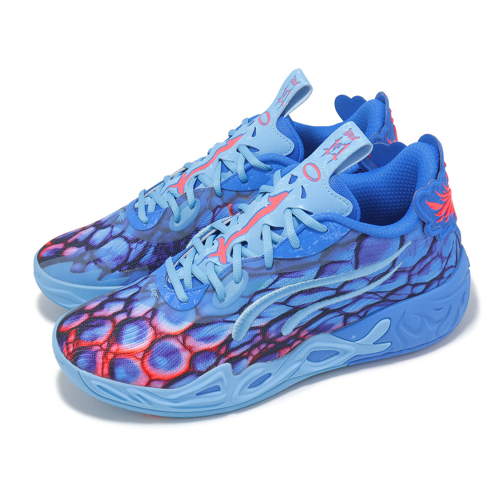 Puma 籃球鞋 MB.04 Lo Alien Skins 男鞋 藍 粉紅 LaMelo Ball 31131801 | 蝦皮購物