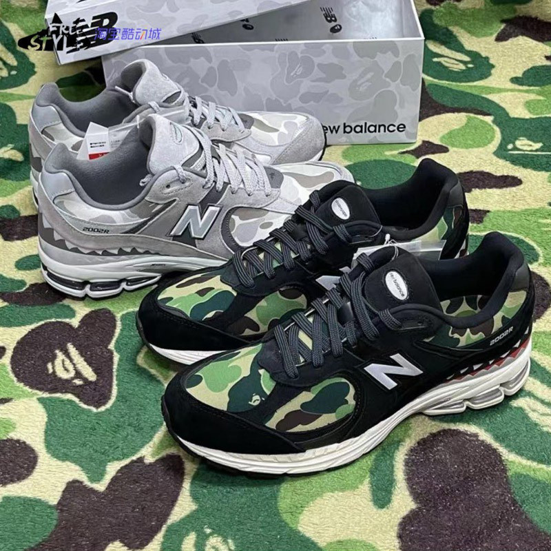 Bape X NB 2002R 聯名迷彩復古運動鞋 3M 反光 M2002RBF | 蝦皮購物
