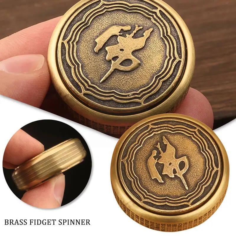 1 件裝 Zen Buddha Fidget Spinner 成人金屬 EDC Fidget Toys ADHD 手旋轉 | 蝦皮購物