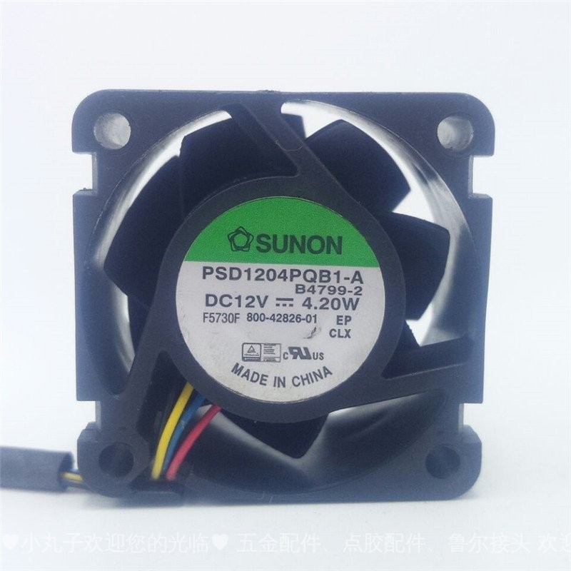 原裝SUNON/建準 PSD1204PQB1-A 12V 4.20W 4CM 4028 四線散熱風扇 ORJP | 蝦皮購物