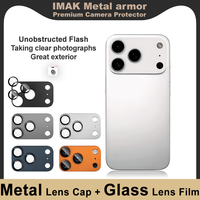 IMAK 金屬鏡頭玻璃適用於 iPhone 17 Pro Max Air Armor 高級相機保護膜 | 蝦皮購物