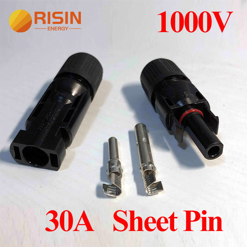 Risin 2.5/4/6/10mm2 MC4 防水太陽能連接器,用於光伏能源系統 IP68 公/母 DC1500V 太 | 蝦皮購物