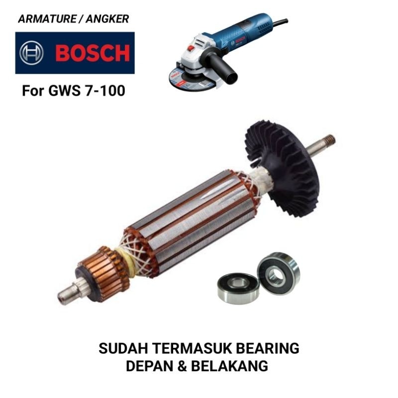 BOSCH 電樞磨床 Bosch GWS 7-100 DCA 電樞 GWS 7-100 電樞 GWS 7-100 DCA | 蝦皮購物
