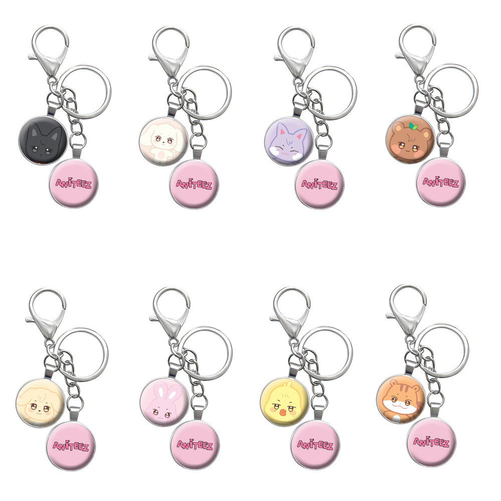 ANITEEZ Profile鑰匙扣 ATEEZ金屬鑰匙圈掛件飾品 JJOONGrami | 蝦皮購物