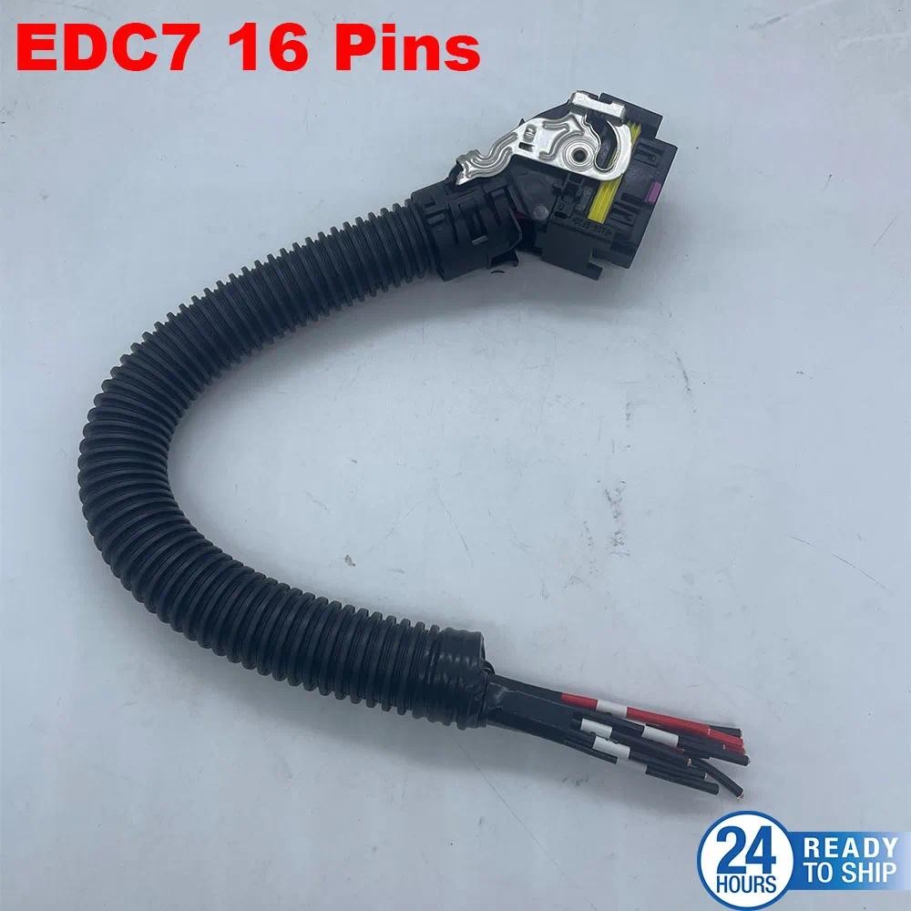 全新 EDC7 16 針方式發動機共軌連接器 PC 板 ECU 插座卡車傳感器插頭 + 線束 | 蝦皮購物