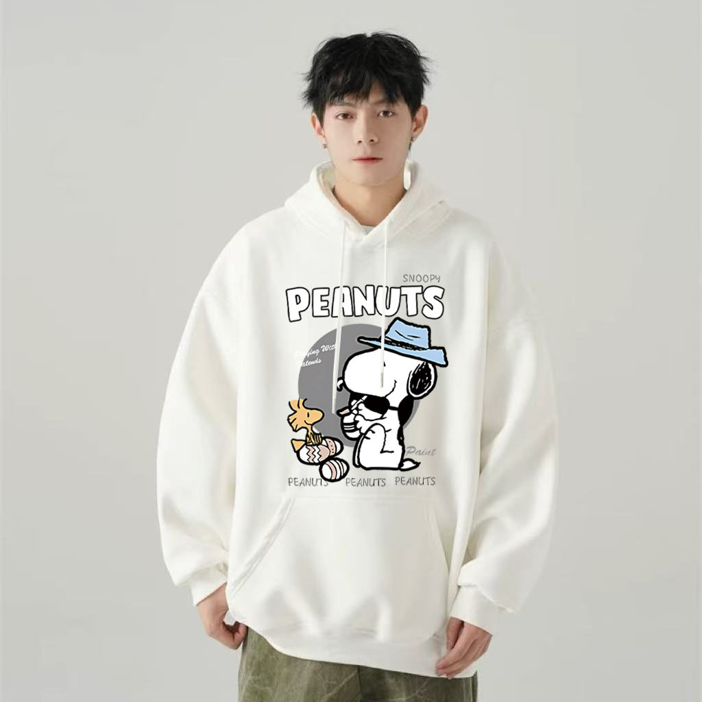 【台灣出貨！史努比帽t】680G純棉帽T美式上衣連帽外套大尺碼上衣長袖上衣男生帽踢男秋冬長袖snoopy情侶衣韓系上衣 | 蝦皮購物
