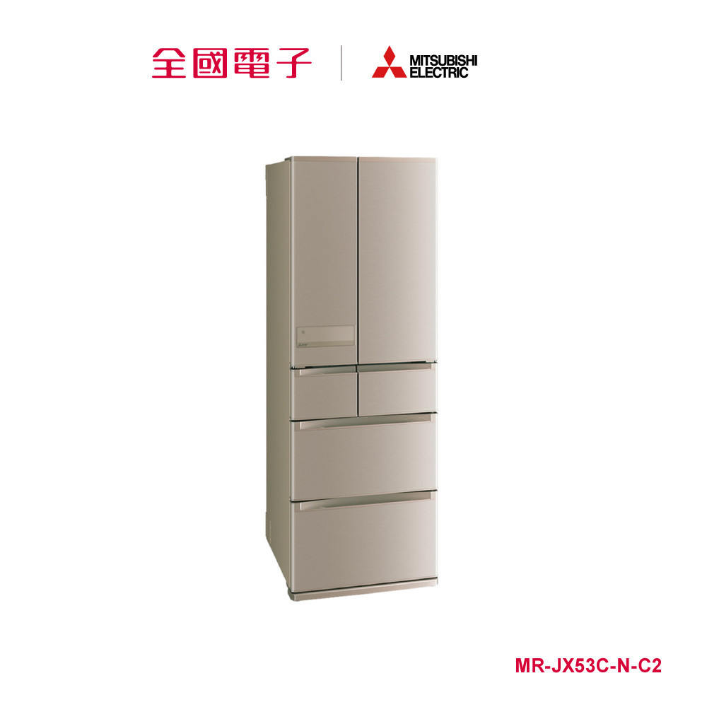 三菱電機525L六門日製極纖美型變頻冰箱-玫瑰金 MR-JX53C-N-C2 【全國電子】 | 蝦皮購物