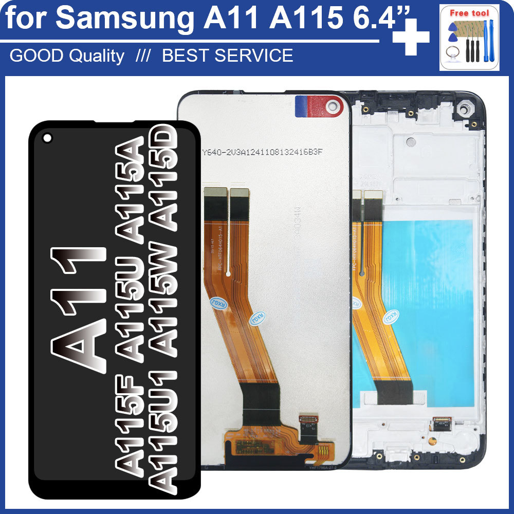 SAMSUNG A11 A115F LCD 適用於三星 Galaxy A11 A115F LCD 顯示屏觸摸屏數字化儀更 | 蝦皮購物