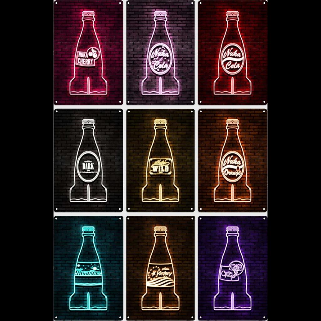 Nuka Cola Neon Sign Vintage Pub Club Wall Decor Custom Meta | 蝦皮購物