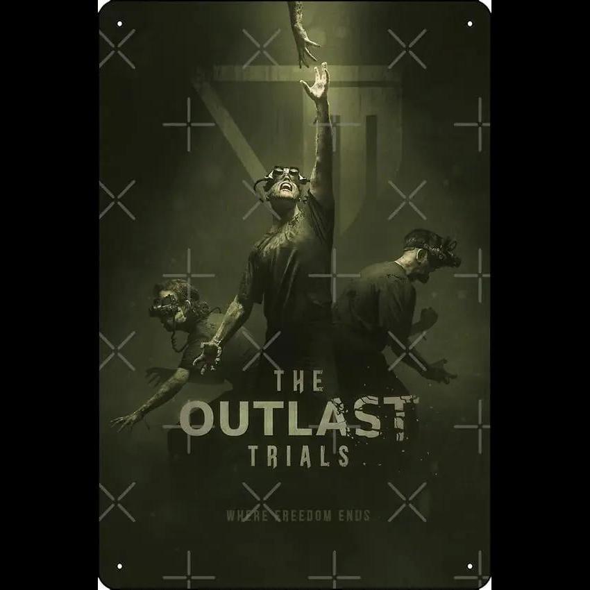 The Outlast Trials Poster x Inch Funny Metal Tin Sign for | 蝦皮購物