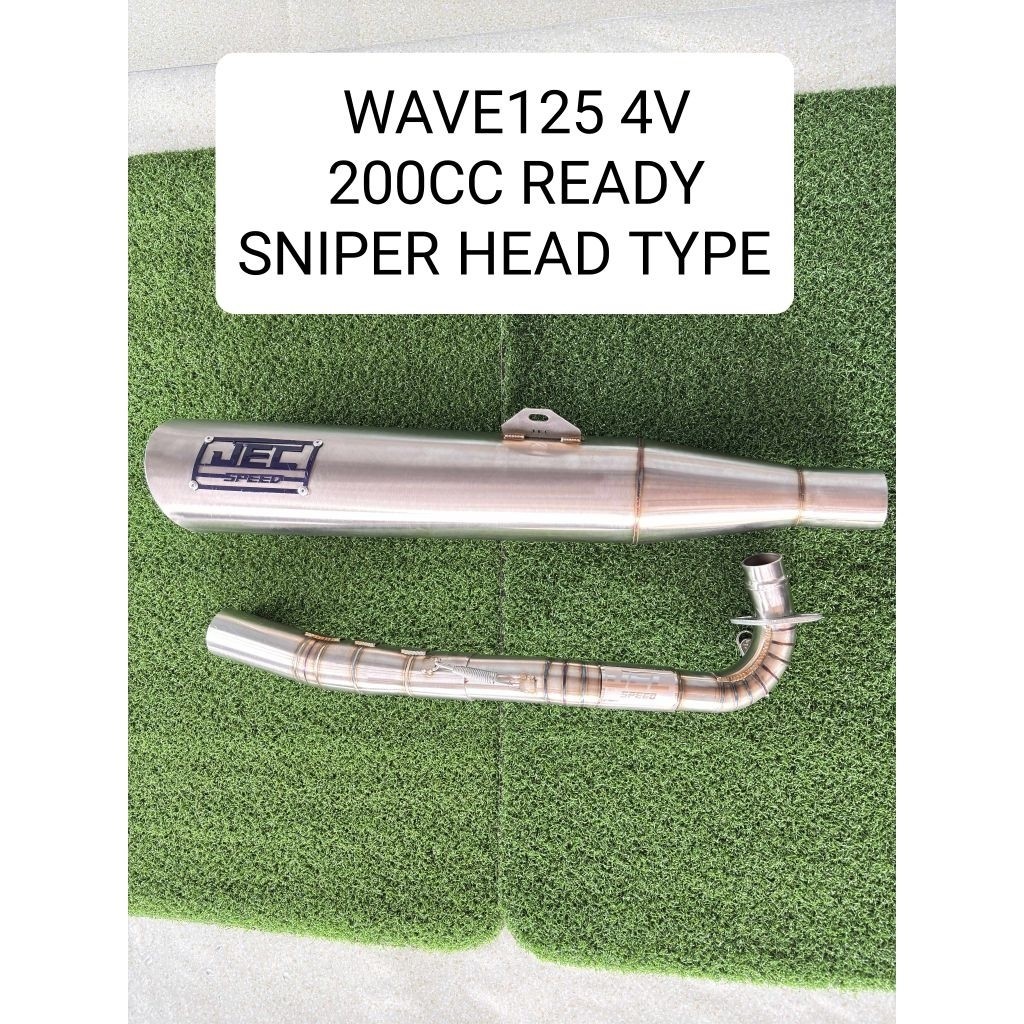 鈦 JECSPEED POWER PIPE WAVE 125 4VALVE 狙擊頭型 200CC 就緒 | 蝦皮購物
