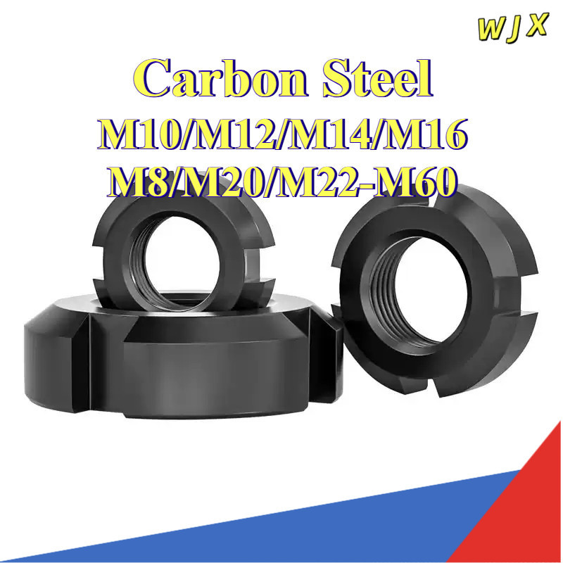 國標GB812圓螺母/開槽鎖緊螺母/檢查螺母M10-M60 [WJX-CB] | 蝦皮購物