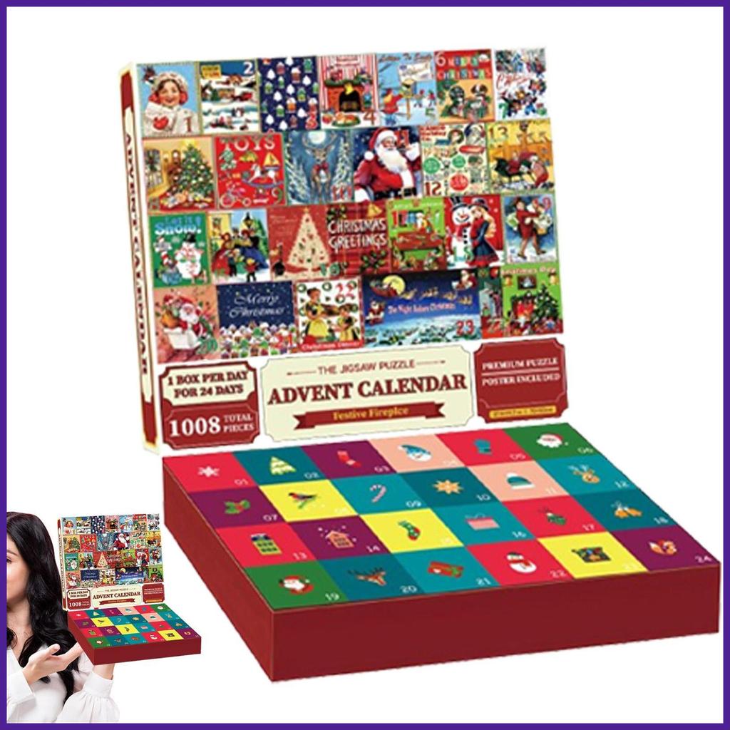 Christmas Countdown Calendar Christmas 1008 Pieces Home Deco | 蝦皮購物