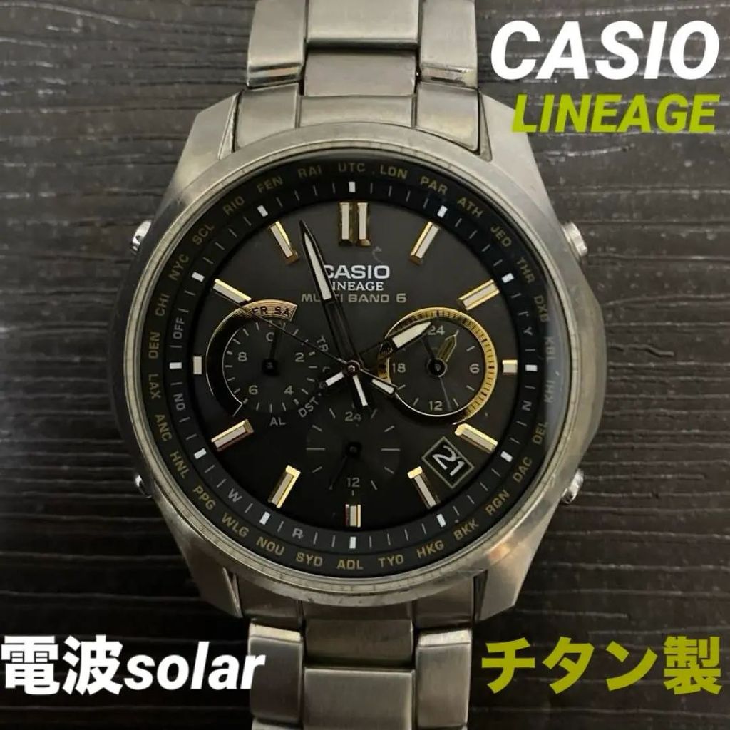 CASIO 手錶 LIW-M610 LINEAGE MULTI BAND 電波 太陽能 鈦 mercari 日本直送 二 | 蝦皮購物