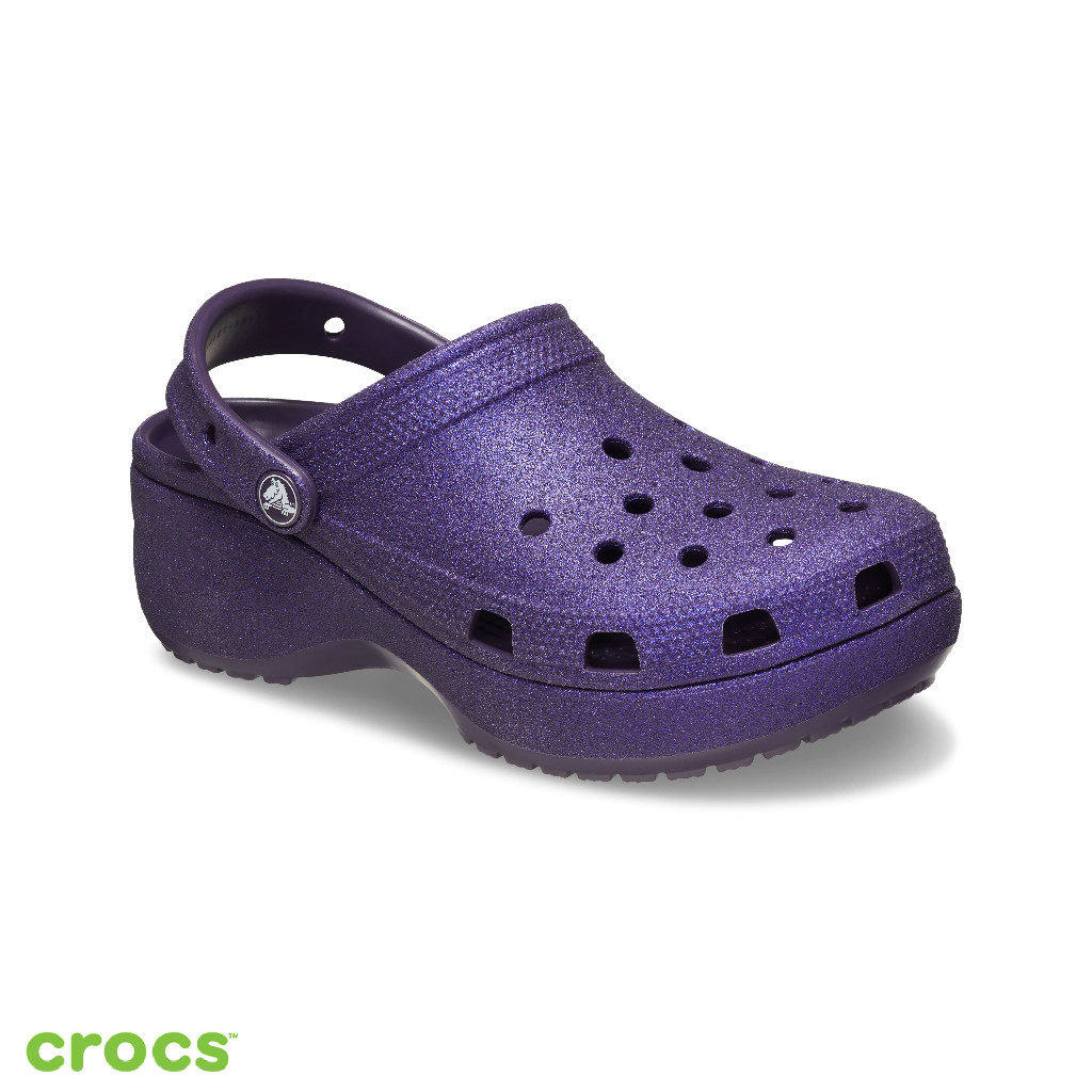 Crocs卡駱馳 (女鞋) 經典閃耀雲朵克駱格 207241-5AS_洞洞鞋 | 蝦皮購物