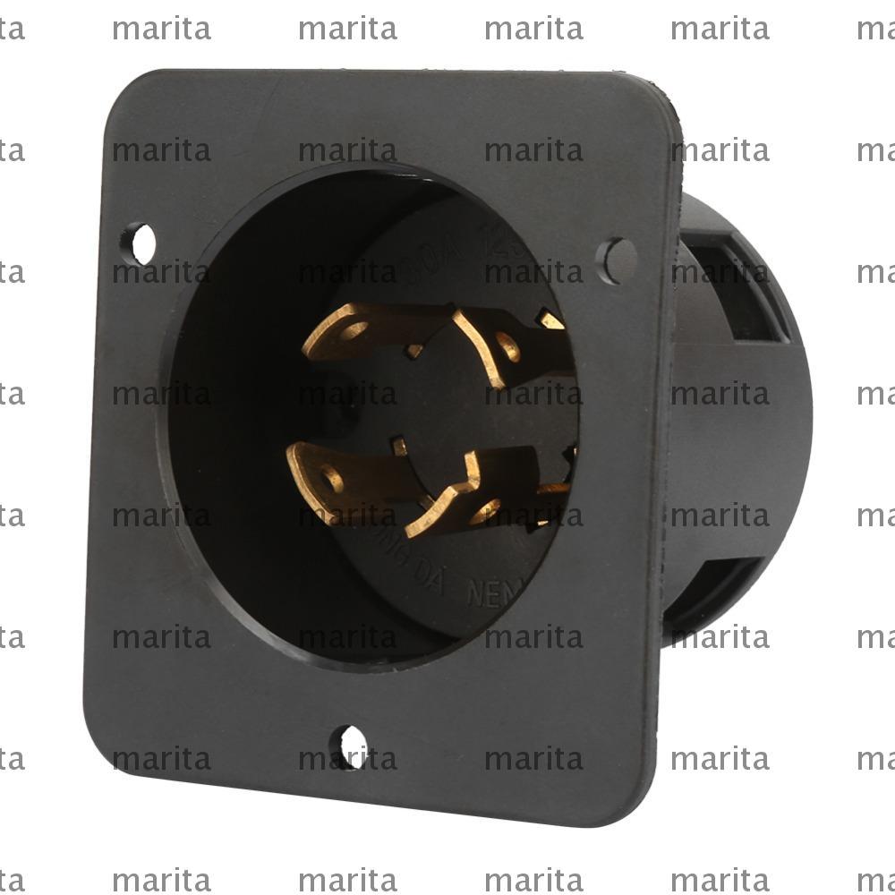 MARITA 發電機插頭,NEMA L14-30C 4 孔美式插座插頭,電源插頭 30A 125V-250V 重型電源插 | 蝦皮購物