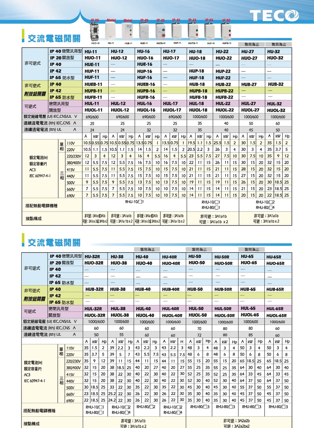 【巨宇電機】 東元TECO - HUEB系列 非可逆式電磁開關/HUEB-11K | 蝦皮購物