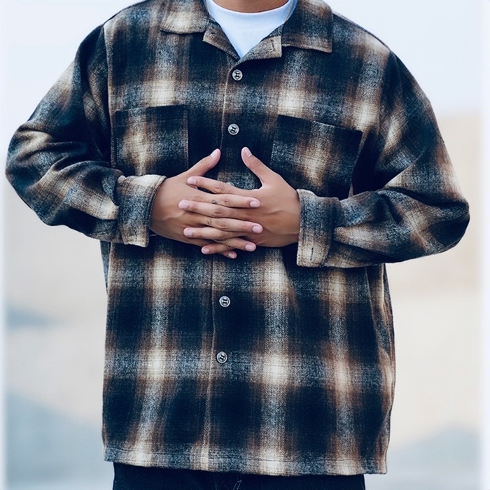 〔GroveStreet〕 CALIFANS Plaid Shirt 美牌選貨🇺🇸🇺🇸西岸風格 格紋襯衫 兩色 重磅毛呢 | 蝦皮購物