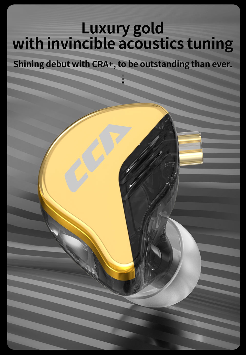 Cca CRA + 金屬耳機入耳式電話低音有線耳機, 帶麥克風運動遊戲 HiFi 新手消除耳機, 用於 CRA | 蝦皮購物