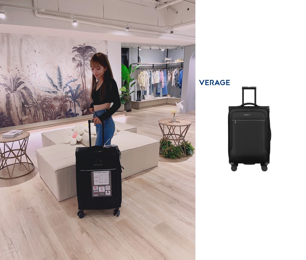 VERAGE 英國維麗杰 新一代超輕量20吋可擴充加大防盜拉鍊飛機輪布面軟箱旅行箱行李箱 349-0219 | 蝦皮購物